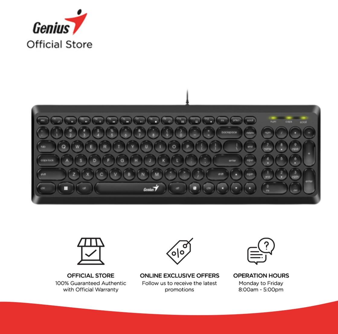 Genius SlimStar Q200 USB Keyboard | Lazada PH