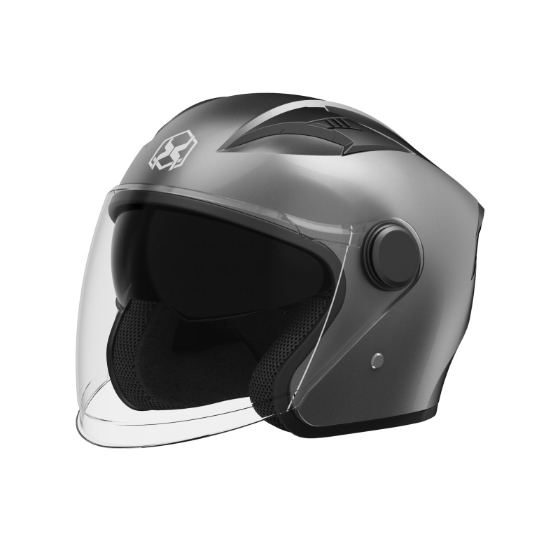 【HD Dual Mirrors】Motorcycle Half Face Helmet Road Racing Helmet For Men ...