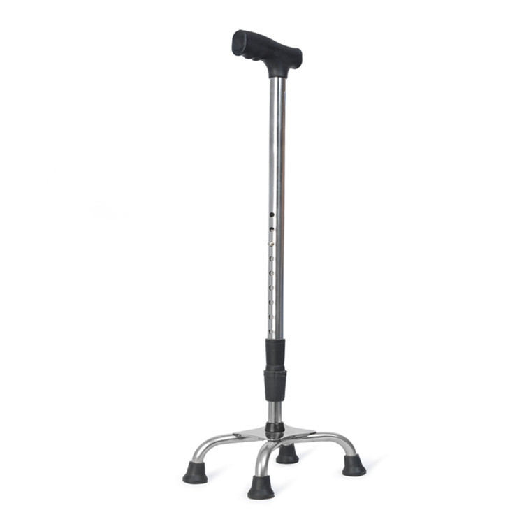 Ajustable Heights Stainless Steel Walking Cane Safe Old Man Crutches ...