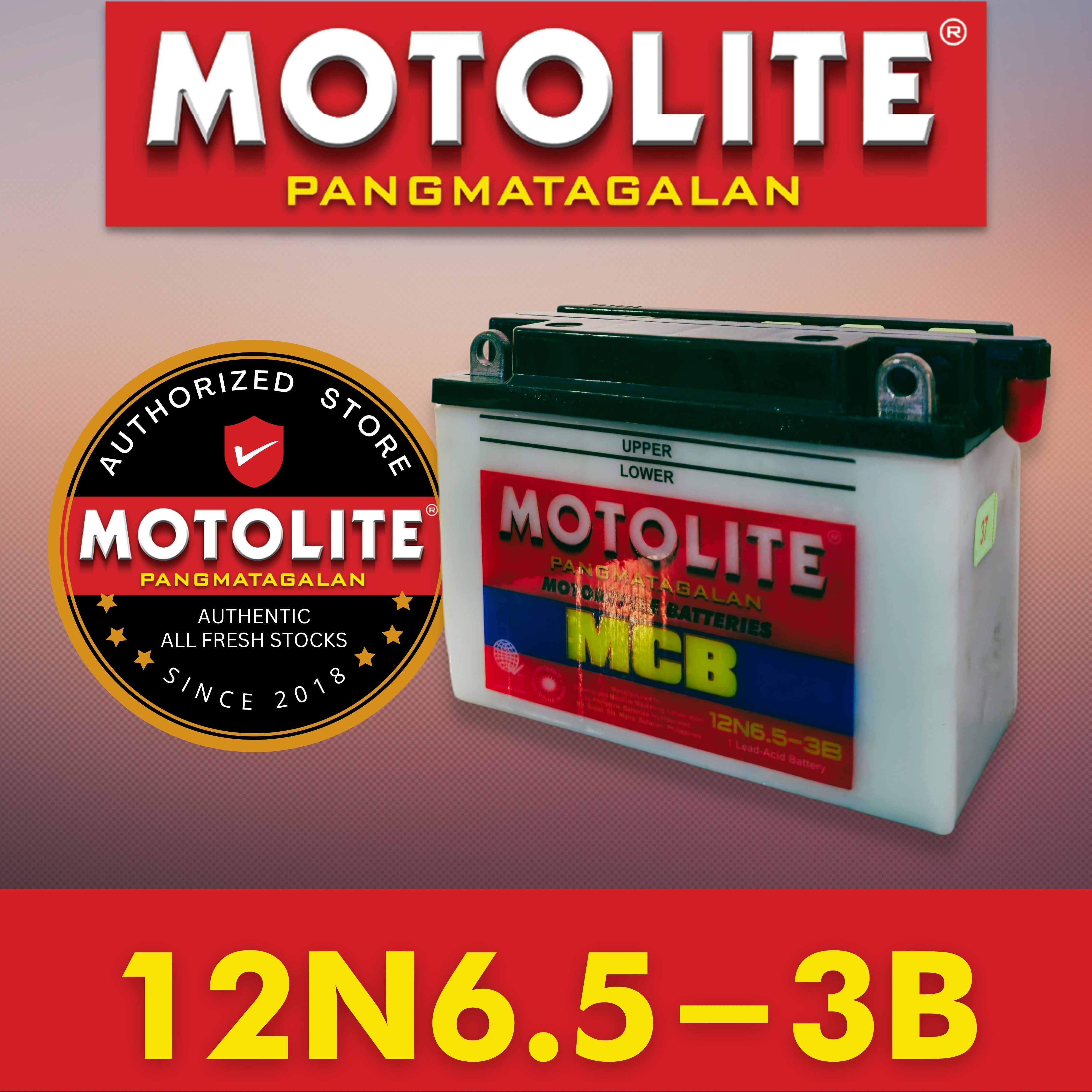 Motolite Motorcycle Battery 12N6.5-3B | Lazada PH