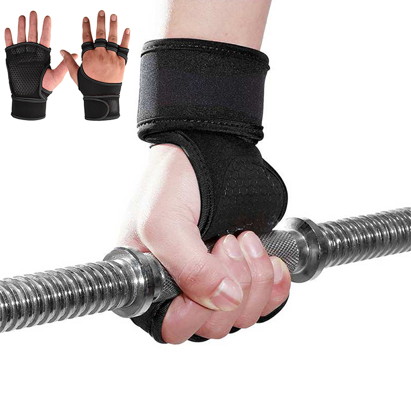 1 Pair Weight Lifting Training Gloves Women Men Fitness Sports Body ...