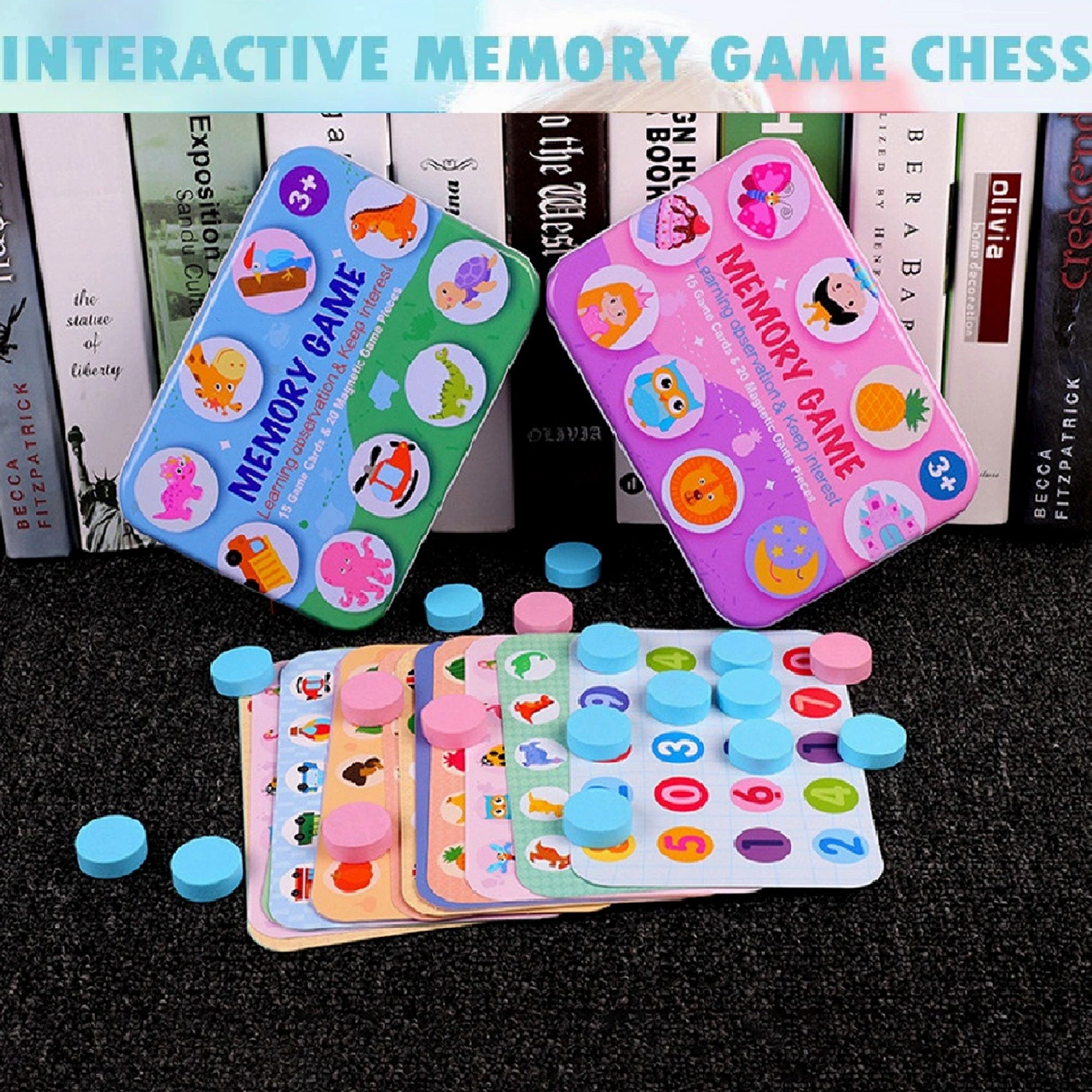 Children's Montessori Puzzle Wooden Toys Interactive Learning ...