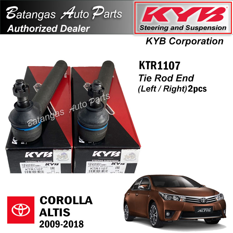KYB TIE ROD END TOYOTA COROLLA ALTIS 2009-2018 OUTER SET 2PCS | Lazada PH