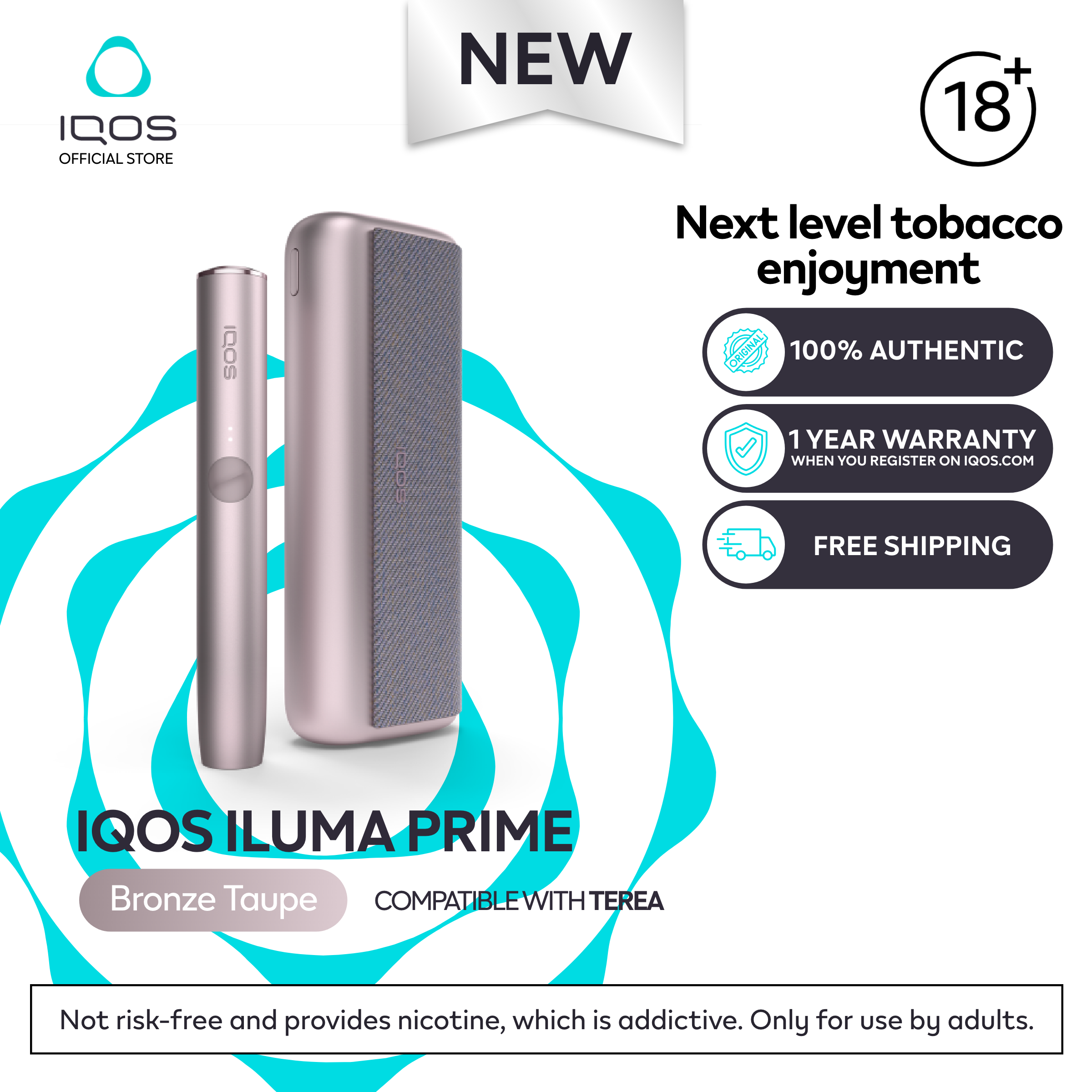 [1 Year Warranty] IQOS ILUMA PRIME Kit Complete Set Heat Not Burn ...