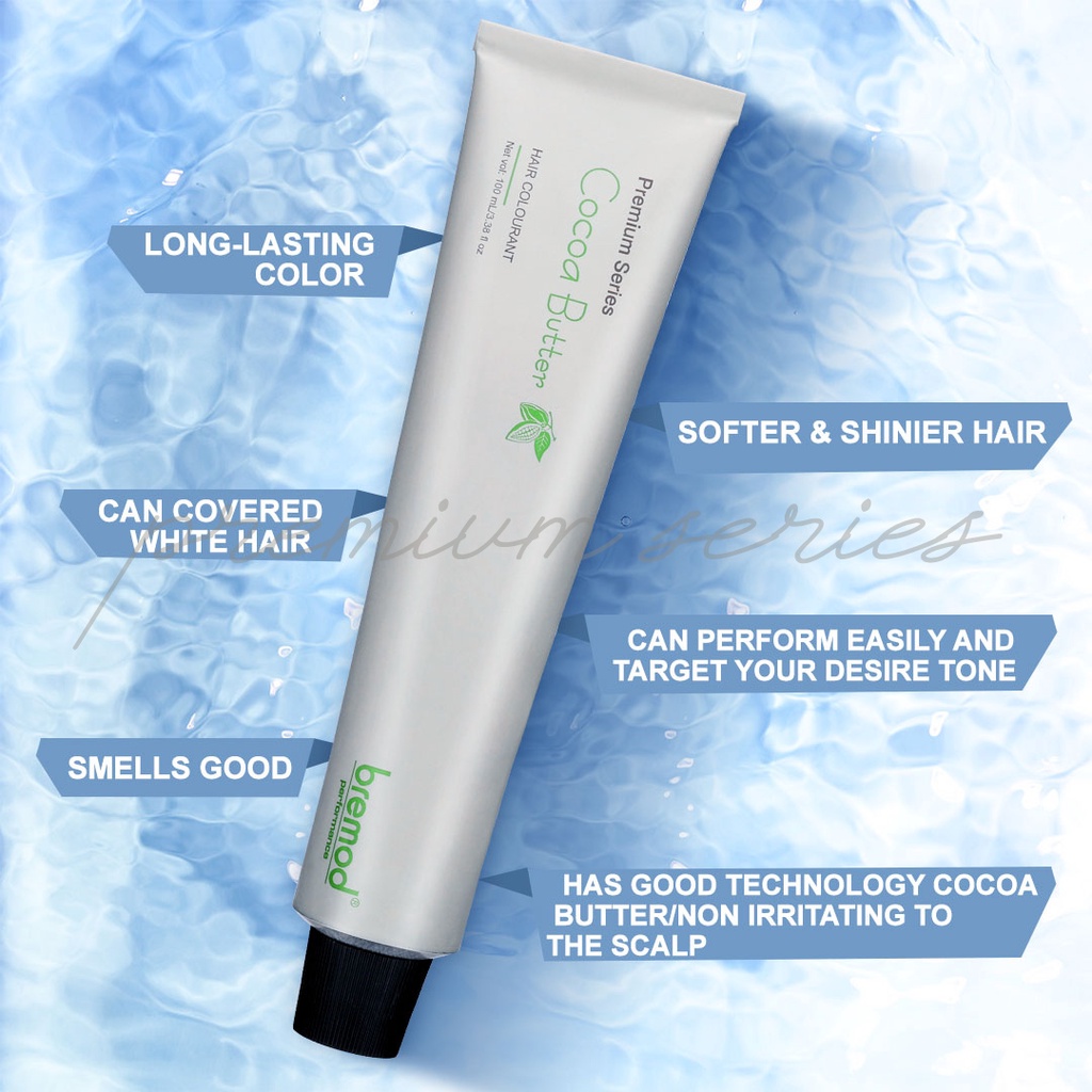 Bremod Premium Series Cocoa Butter Hair color only 8.17 milk tea ash ...