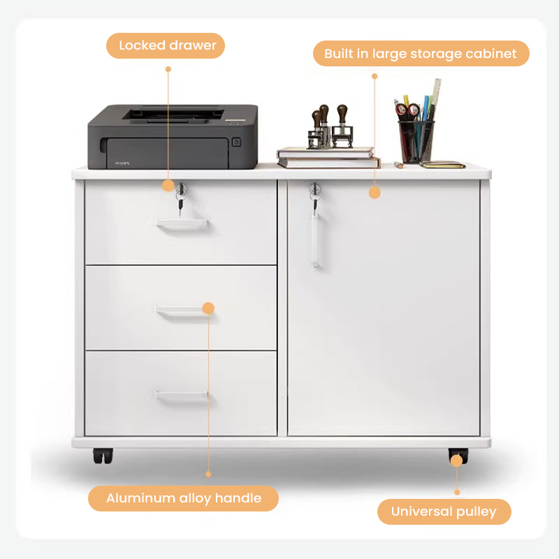 EXINHOME Home File cabinet office small cabinet modern with lock ...