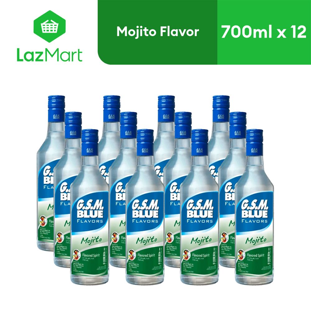 GSM Blue Flavors Mojito - 700ml x 12 - Case | Lazada PH