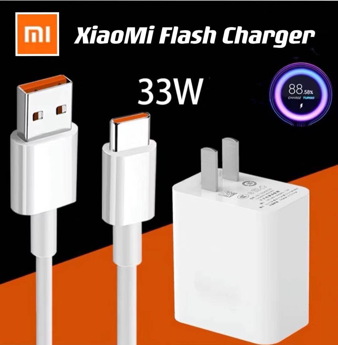 Xiaomi 33W & 27W Fast Charger QC 3.0 US Turbo Charge adapter Type C ...