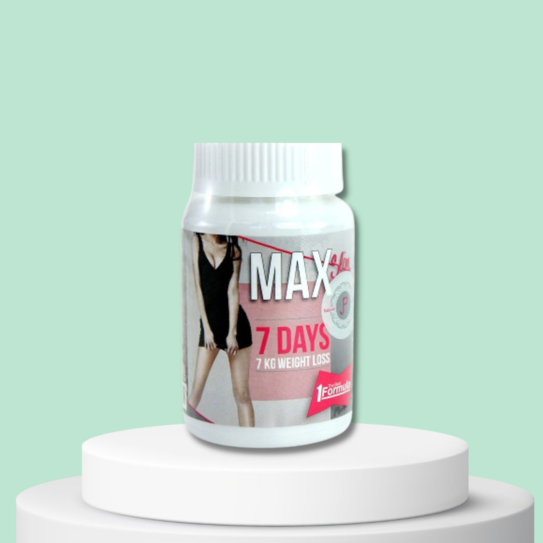 MAX Slimming 7 Days Weight Loss Supplements Fat Burn Formula 30 Pills Food Supplement Max Slim ...