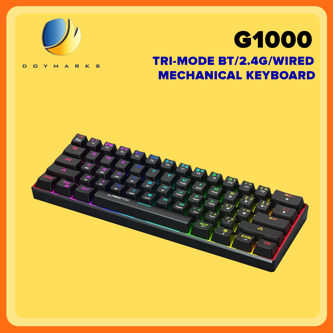 Doymarks LANGTU G1000 RGB Backlight 60% Gaming Mechanical Keyboard Blue ...