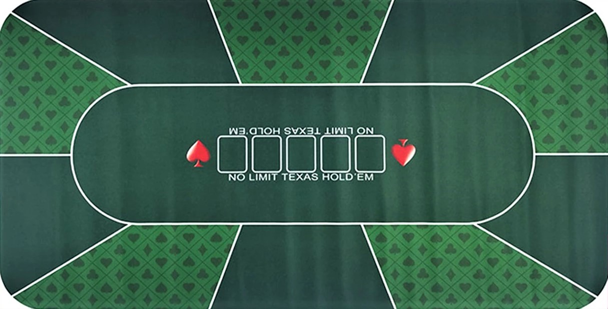 Professional Portable Rubber Poker Mat Tabletop Texas Hold em Digital ...