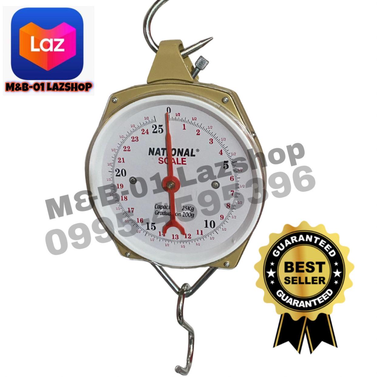 M&B-01 Lazshop, NATIONAL HANGING WEIGHING SCALE 25KGS CAPACITY,HIGH ...