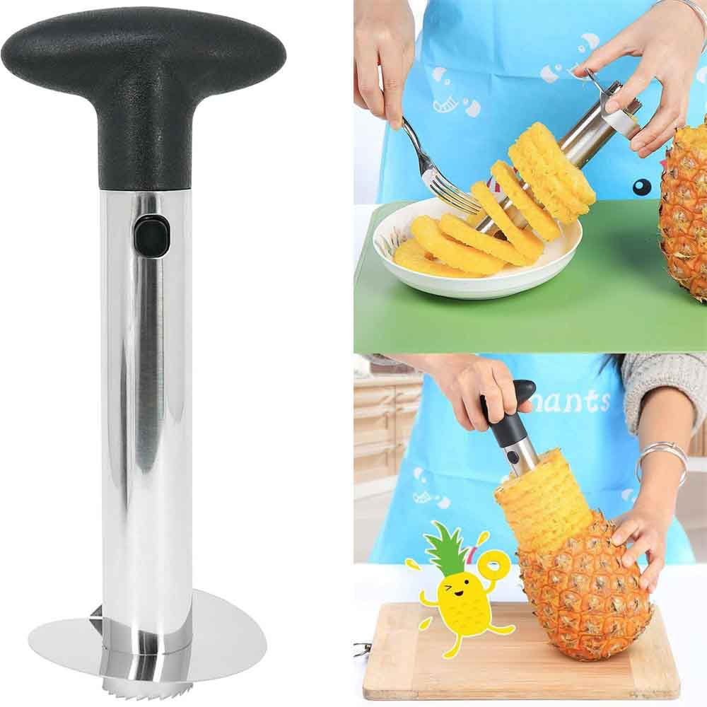 Manual stainless steel pineapple cutting tool, automatic peeling and ...