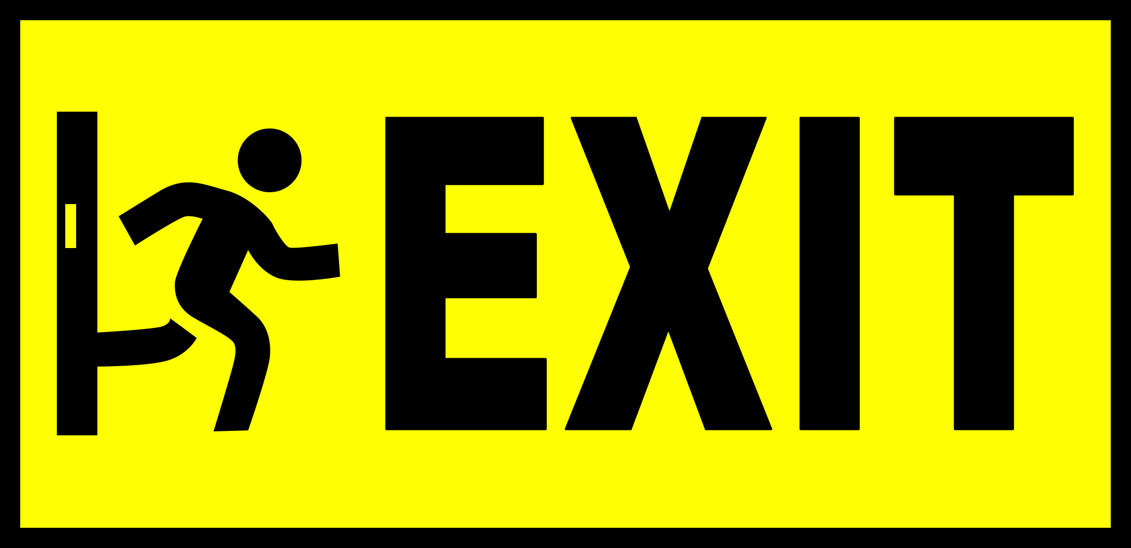 EMERGENCY EXIT SIGNAGE PVC TYPE WATERPROOF AND NON-FADING | Lazada PH