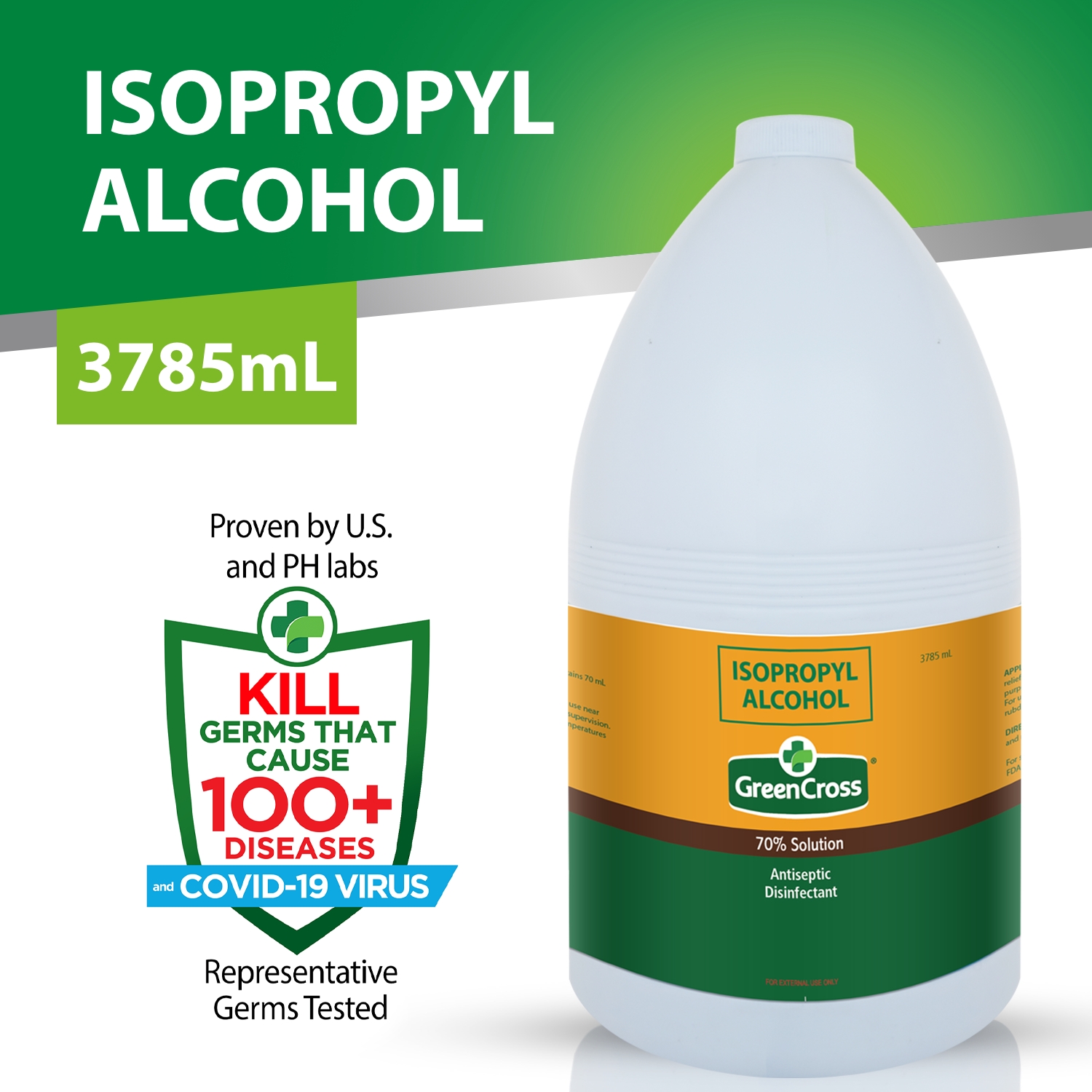 Green Cross Alcohol 70% Isopropyl 3785mL | Lazada PH