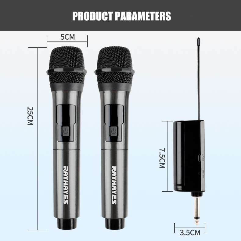 Rayhayes original Handheld Wireless Microphone Rechargeable battery ...