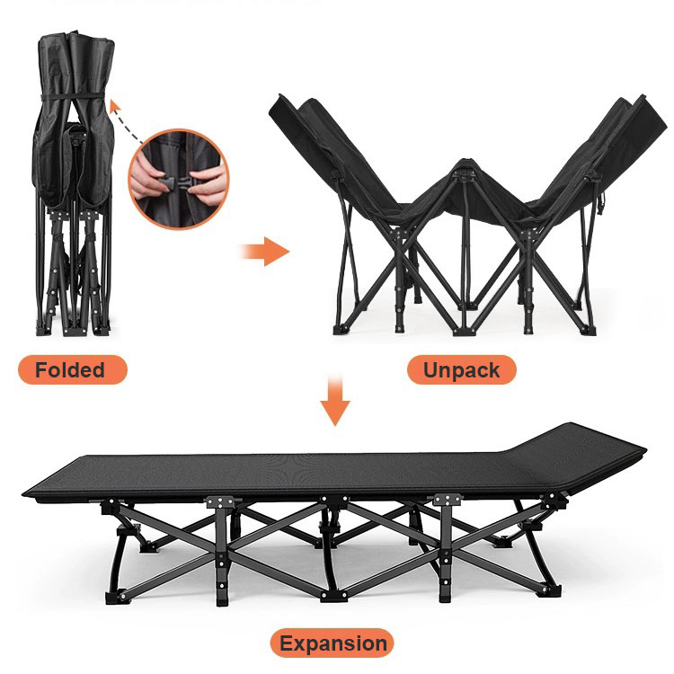 Outdoor Folding Bed Family Nap Bed Office Nap Bed Easy to Carry ...