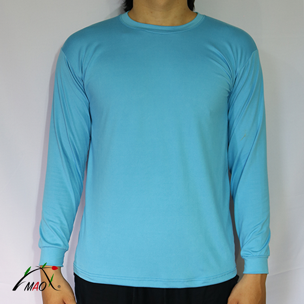 Mao Plain Spandex Long Sleeves Shirt | Lazada PH