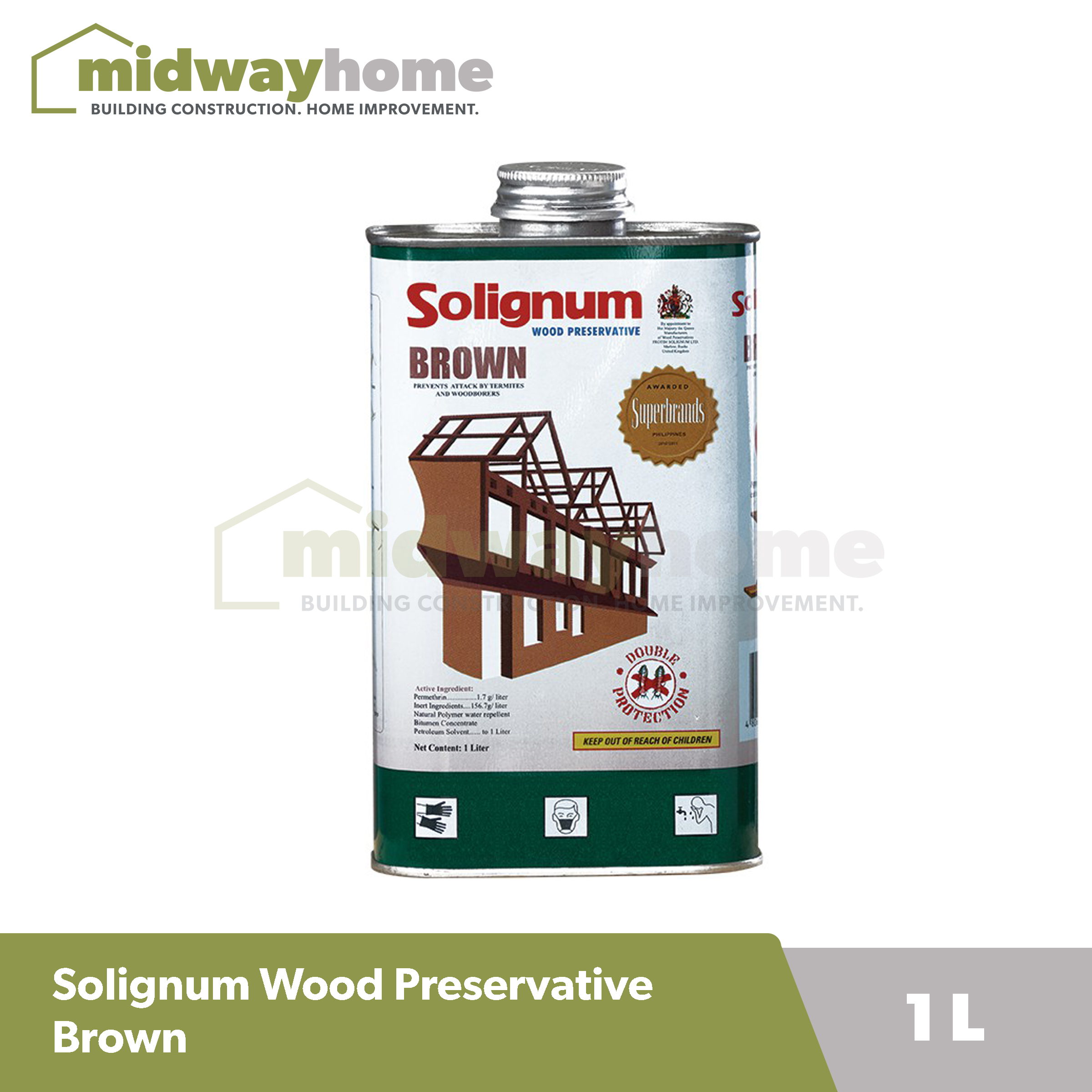 Solignum Wood Preservative Brown - 1 Liter | Lazada PH