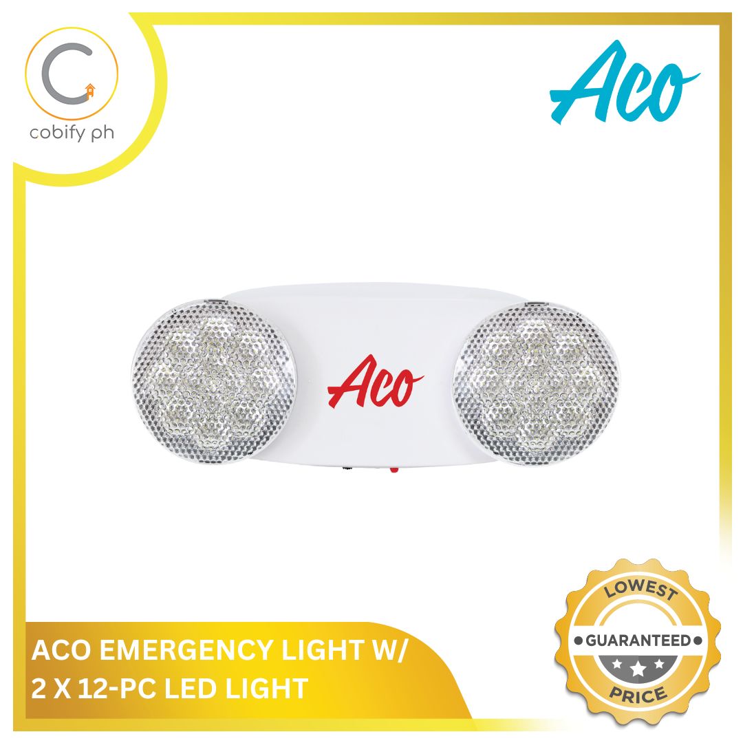 ACO Emergency Light with 2 x 12-pc LED Light | Lazada PH