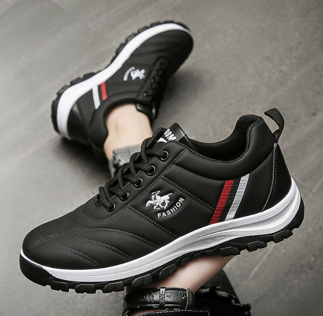 JEIKY. Men's Fashion PU Leather Formal Shoes Korean Anti-Skid Sneakers ...