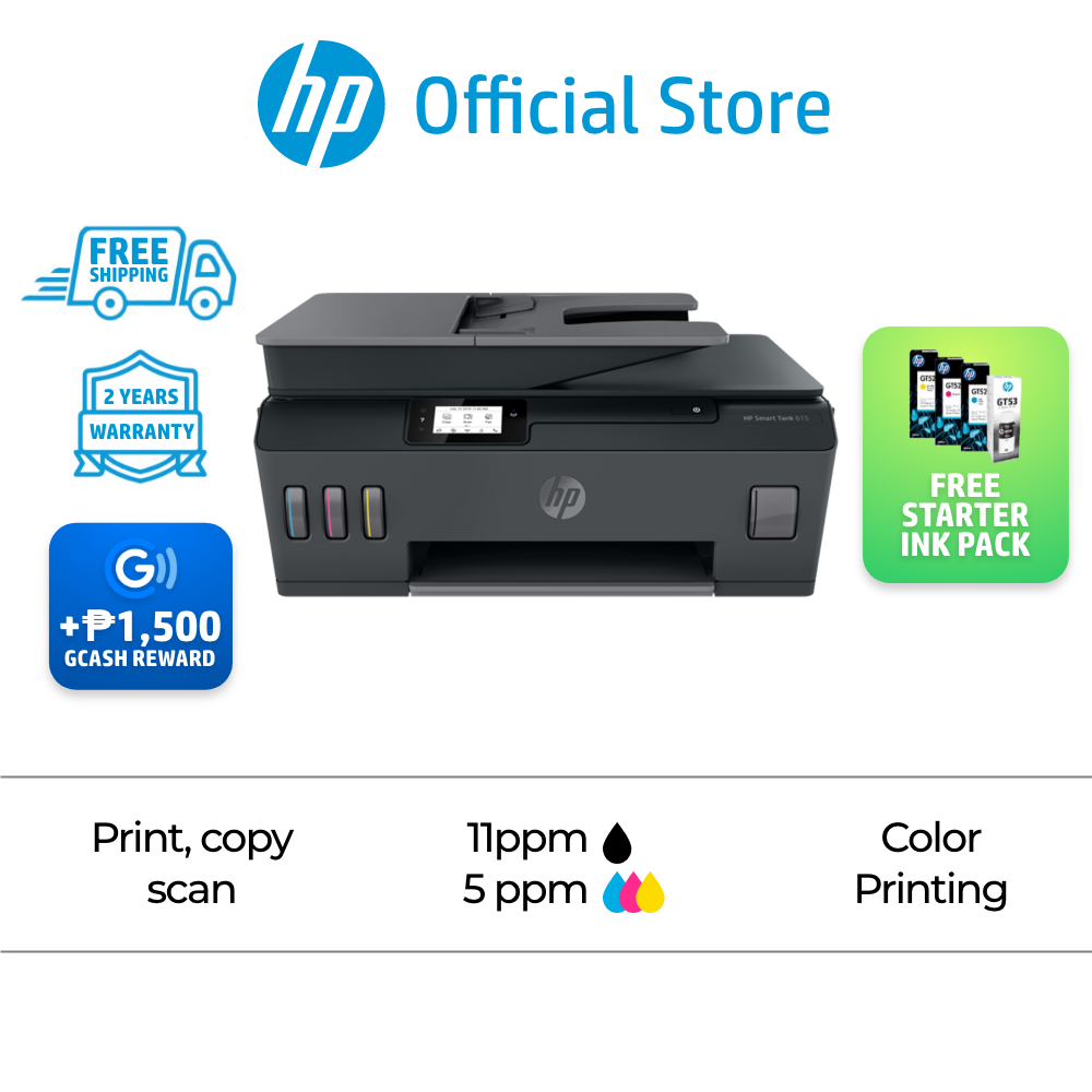 HP Smart Ink Tank (615/750) | A4 Color Printer | All in One Printer ...