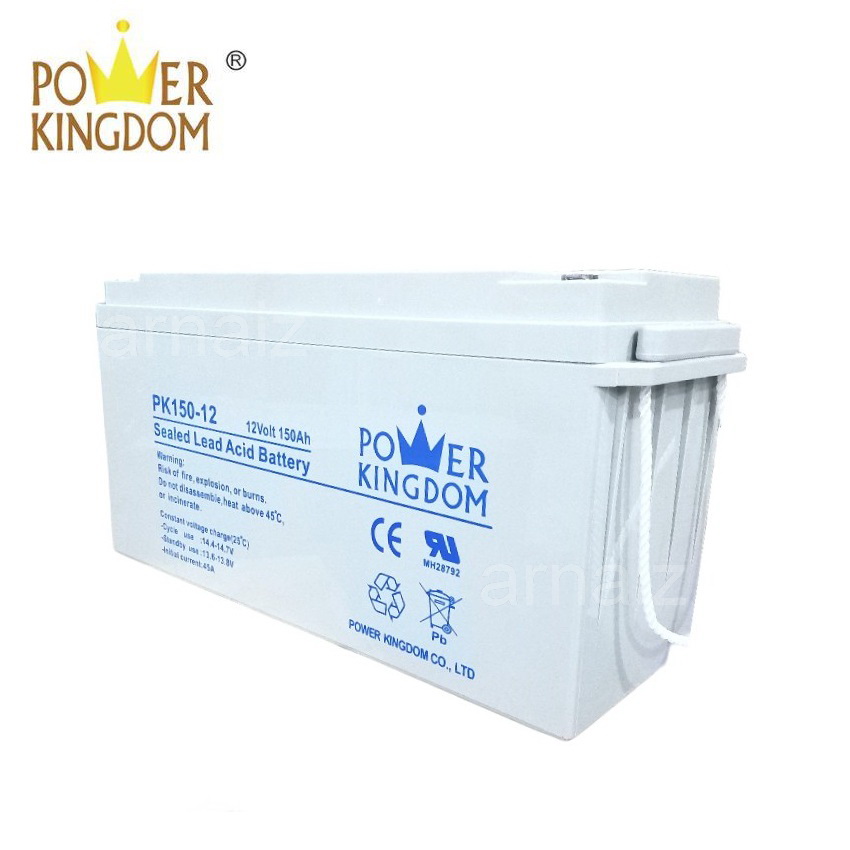Power Kingdom PK150-12 Solar Rechargeable 12V 150AH Valve Regulated ...