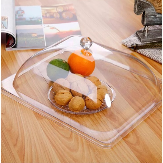 Acrylic Transparent Food Cover Keeper Dish Insulation Anti-flies ...