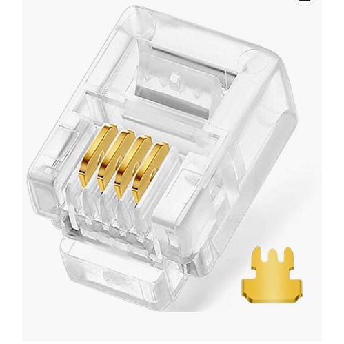 RJ11 MALE CONNECTOR 4PINS best for Landline, Telephone Connection | Lazada PH