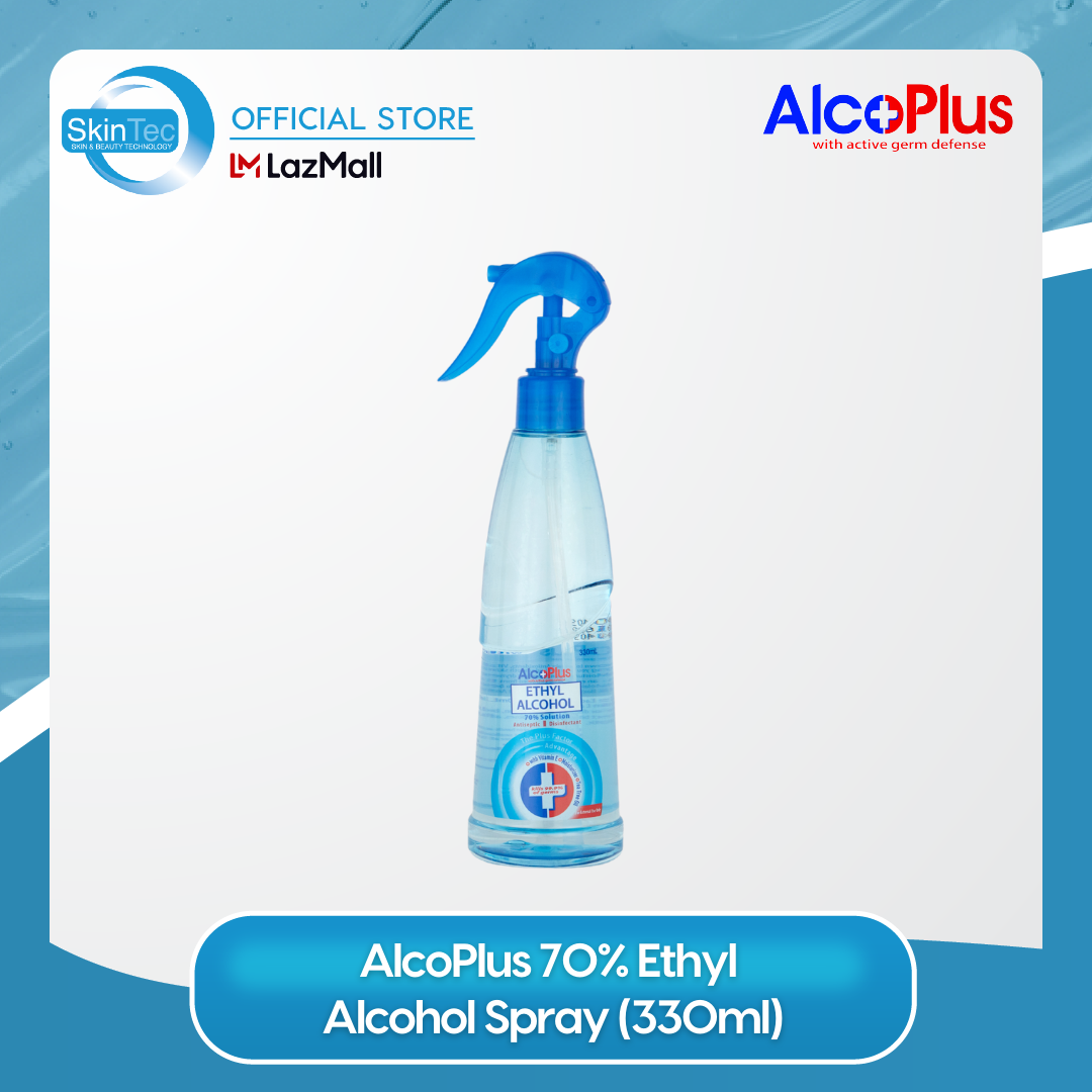 Alcoplus Blue 70% Ethyl Alcohol Spray (330ml) | Lazada PH
