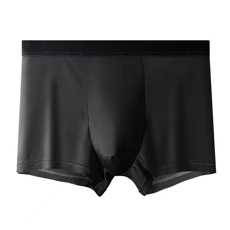 Men's Ice Silk Boxer Briefs Breathable Ultra Thin Boxer Briefs for Men ...