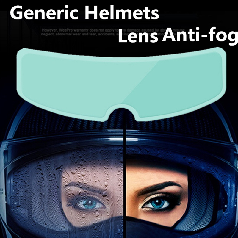 Helmet Clear Rainproof Anti-Fog Patch Film Universal Motorcycle Helmet ...
