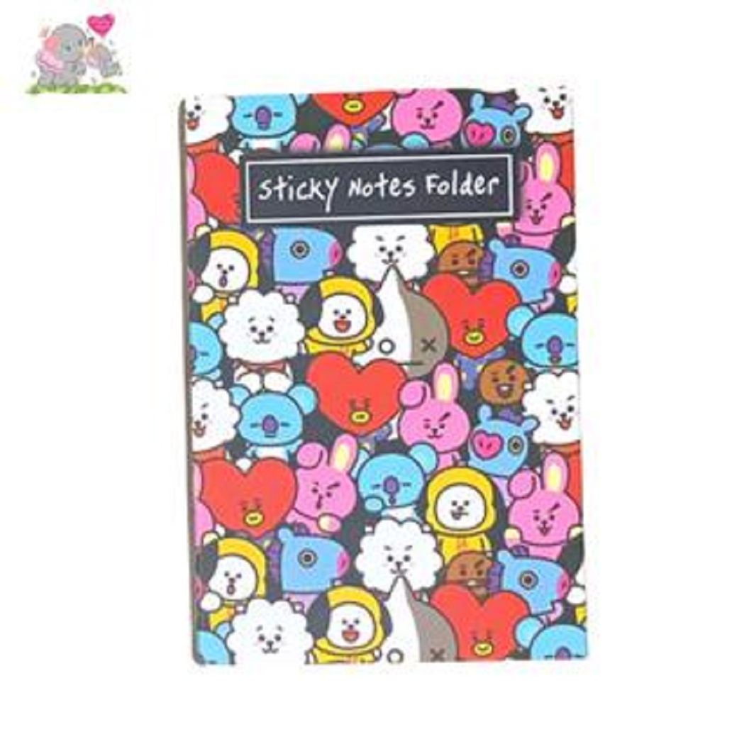 BT21 Sticky notes & notepad set | BT21 sticky notes folder | Lazada PH