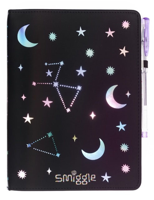SMIGGLE A5 LUXE JOURNAL NOTEBOOK LUNAR COLLECTION WITH PEN | Lazada PH