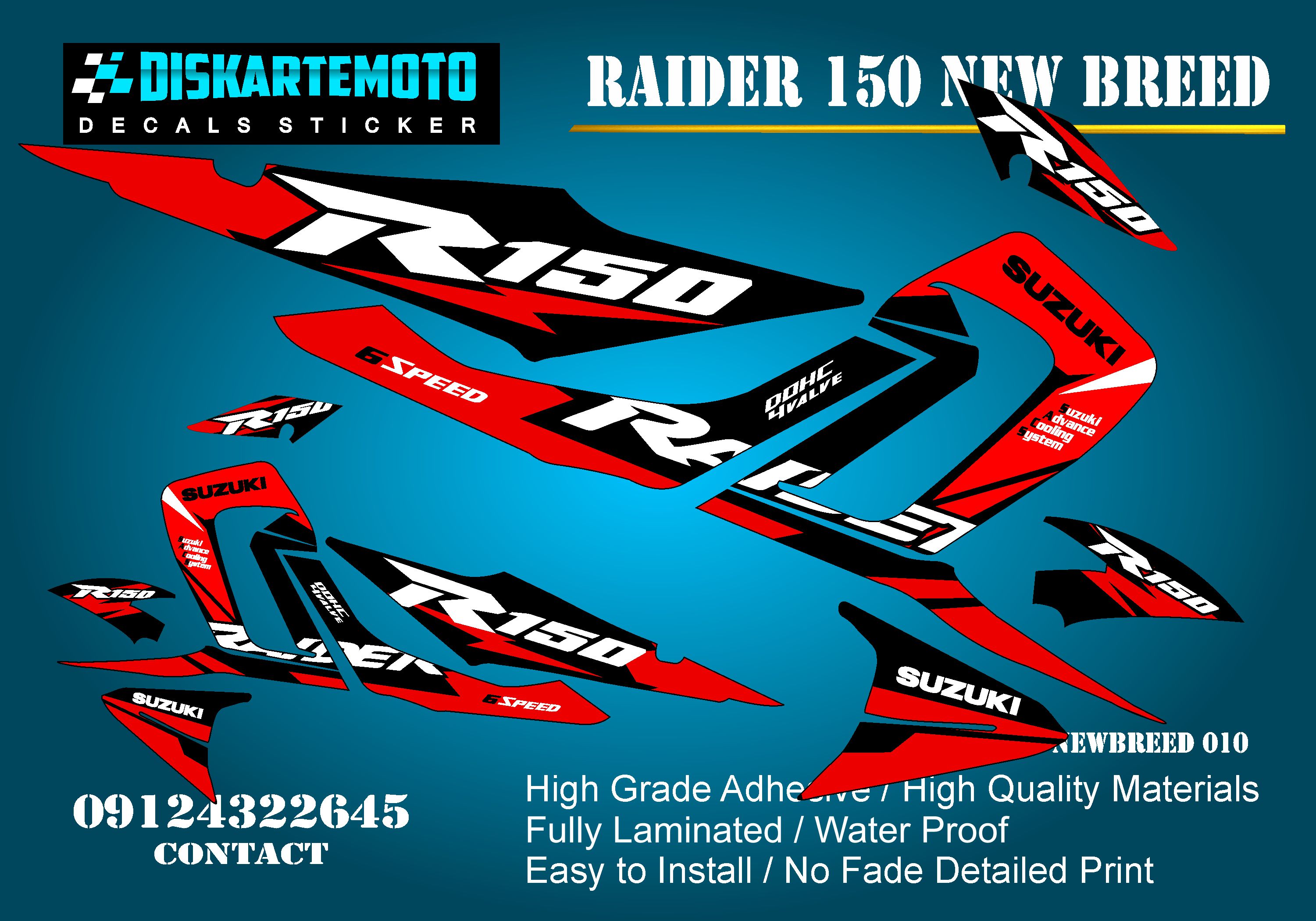Raider 150 New Breed Decals Sticker | Lazada PH