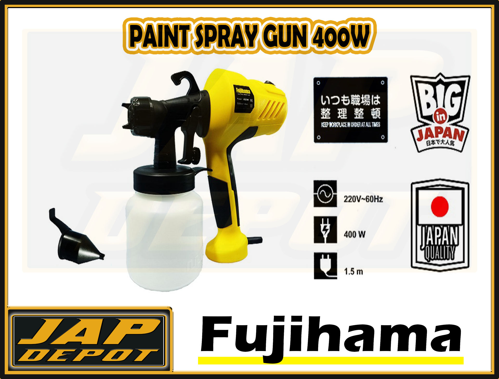 FUJIHAMA Paint Electric Spray Gun Heavy Duty | Lazada PH