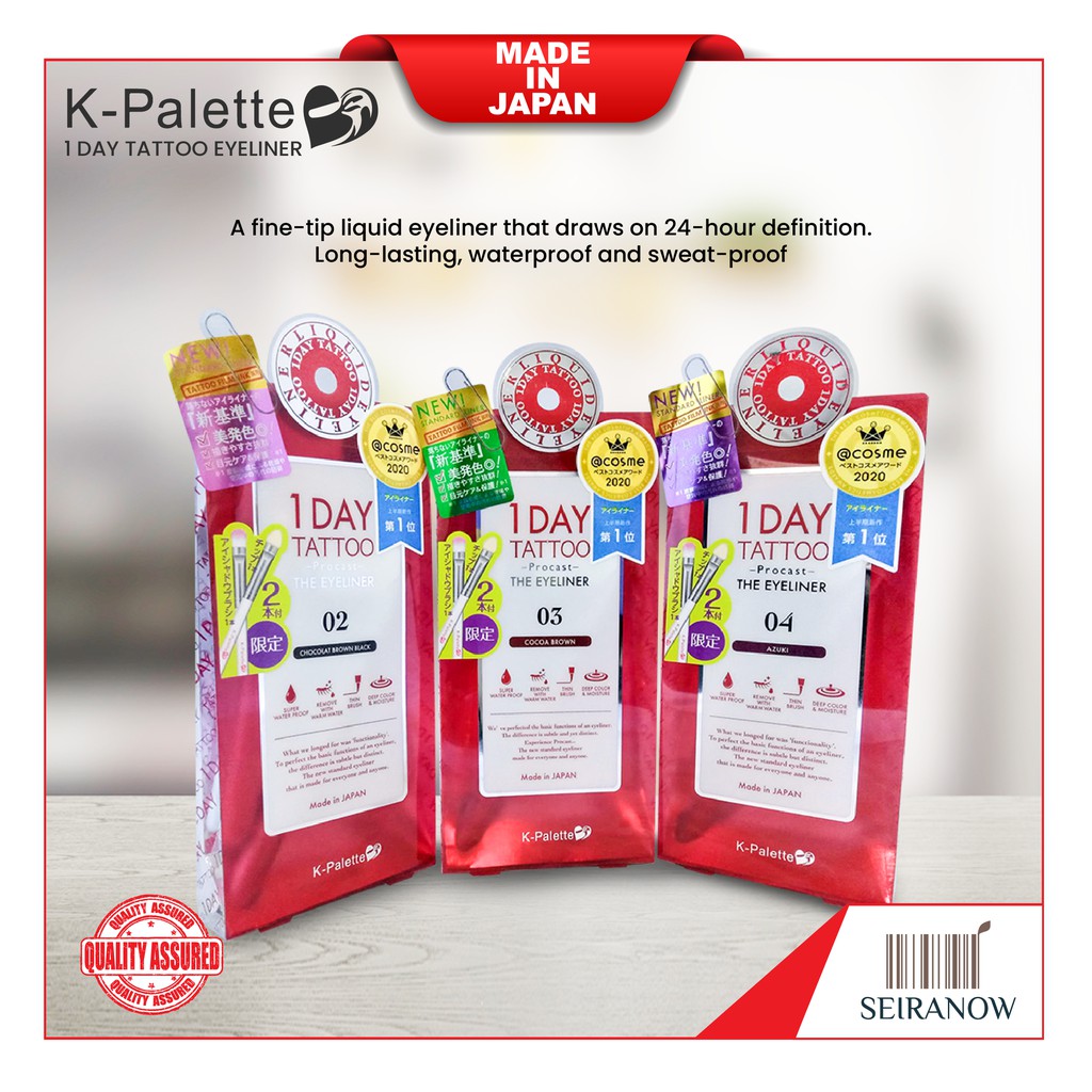 Original K Palette 1 Day Tattoo Real Lasting Eyeliner Deep Brown ...
