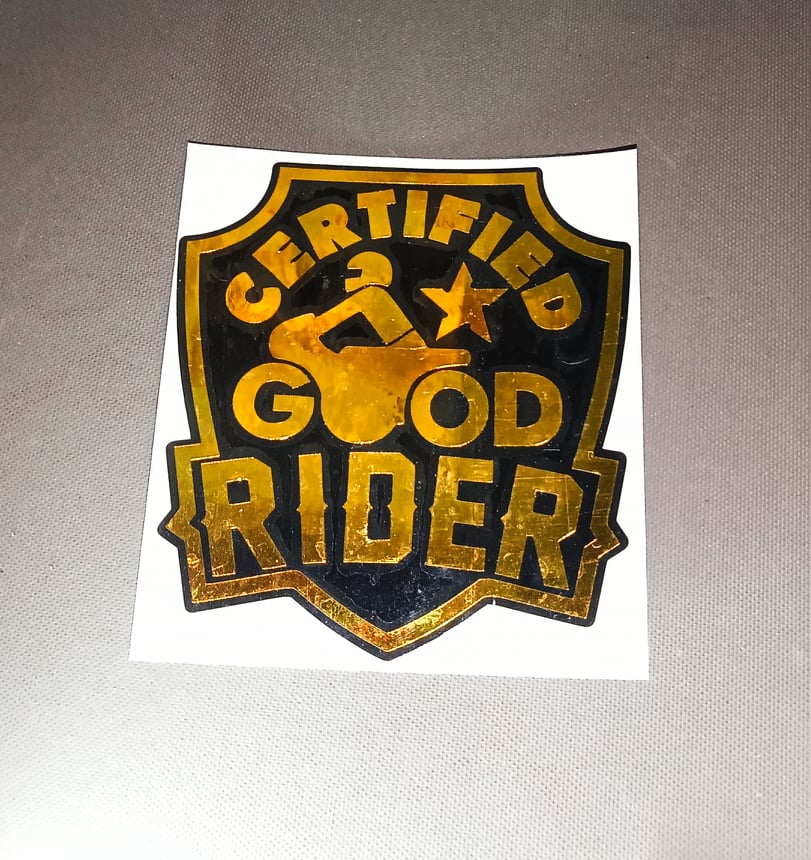 CERTIFIED GOOD RIDER DECAL | Lazada PH