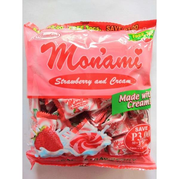 Monami Strawberry and Cream 175g x 50 3pcs | Lazada PH