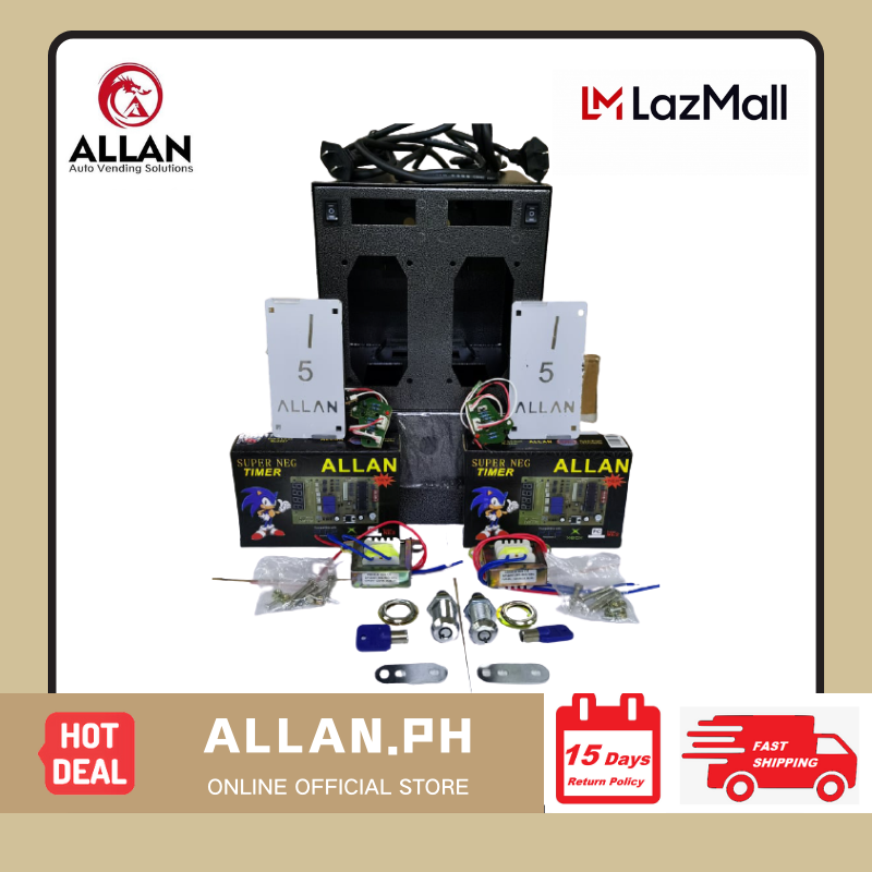 ALLAN Complete Set Pisonet Dual With Parts /High Power Relay Coinslot ...