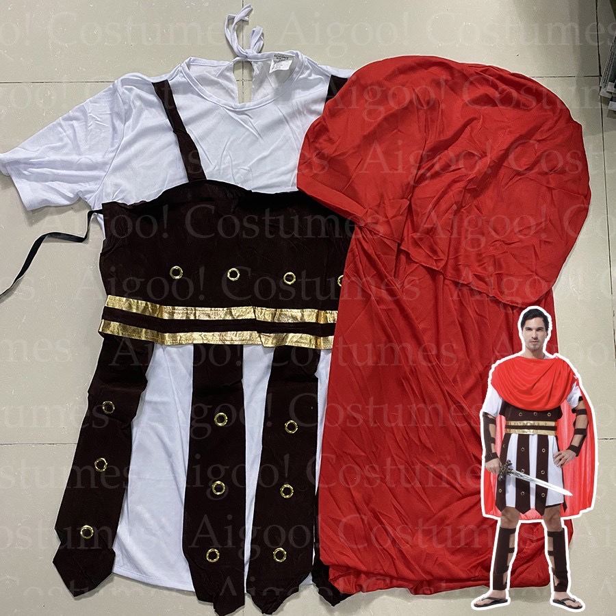United Nations Roman Warrior Spartan Costume for Men Halloween Cosplay ...