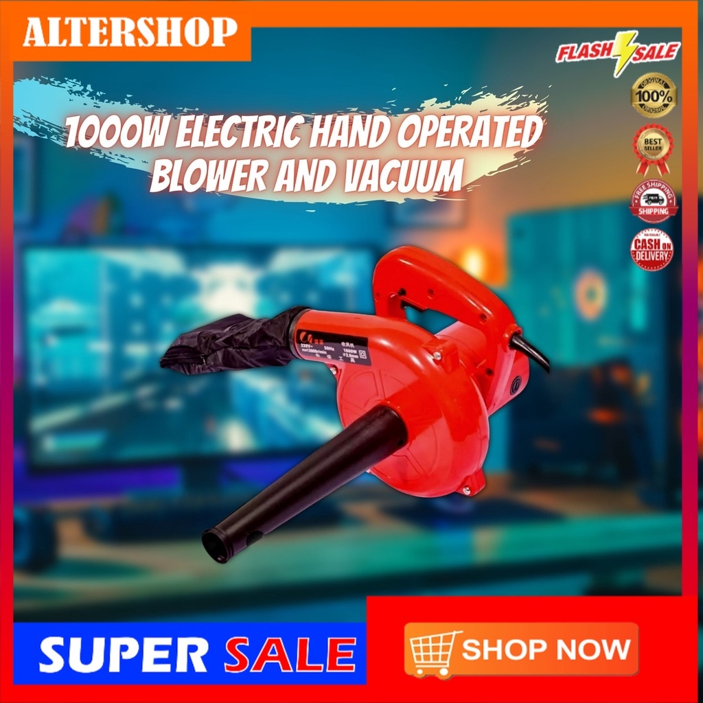 zM6s5X3f Original 1000w Electric Hand Operated Air Blower Vacuum Dust ...
