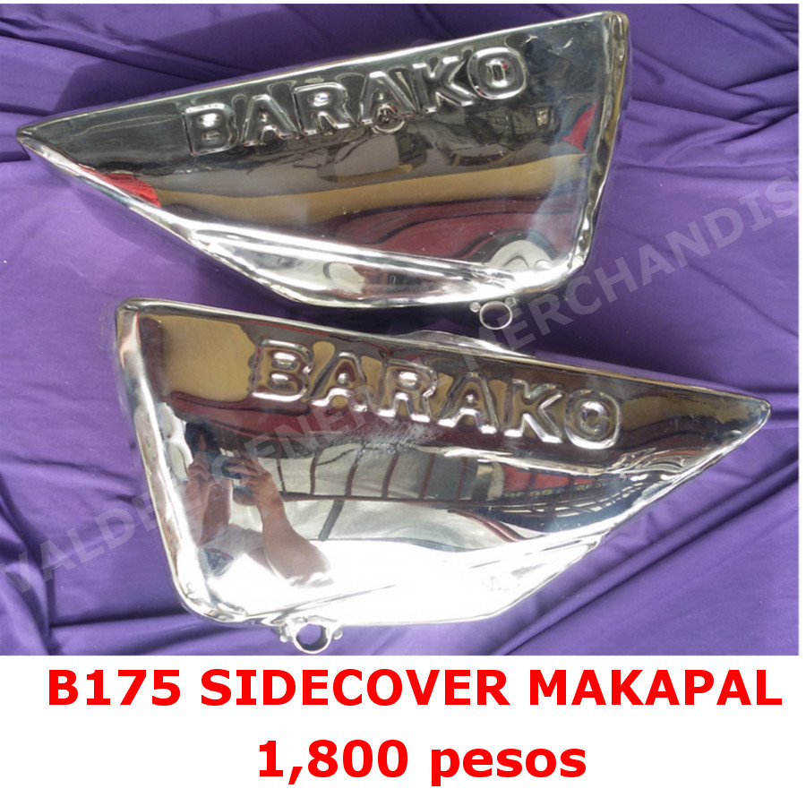 Barako 175 Side Cover Stainless Pair "Barako Logo" | Lazada PH