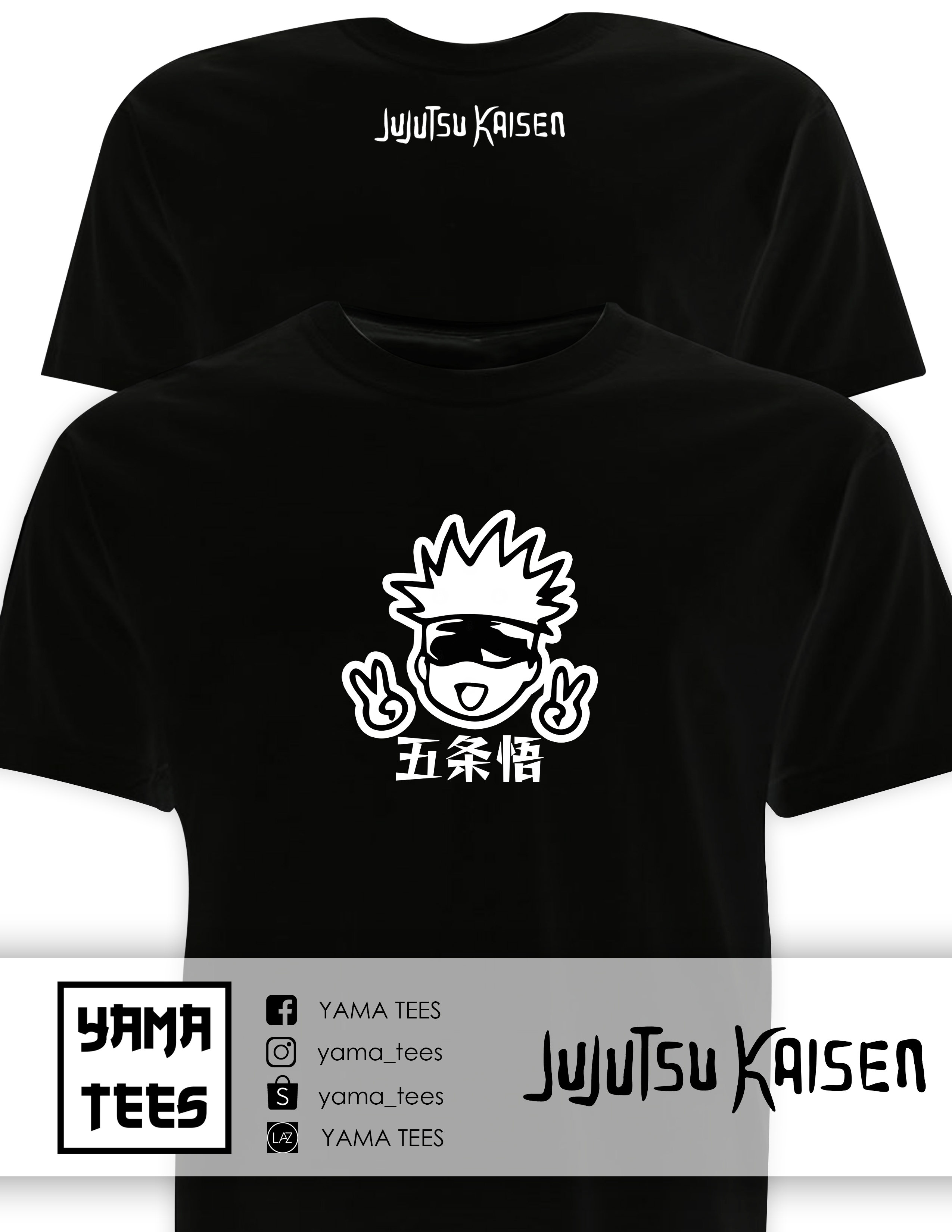 JUJUTSU KAISEN - SATORU GOJO V1 SHIRT - YAMA TEES | Lazada PH