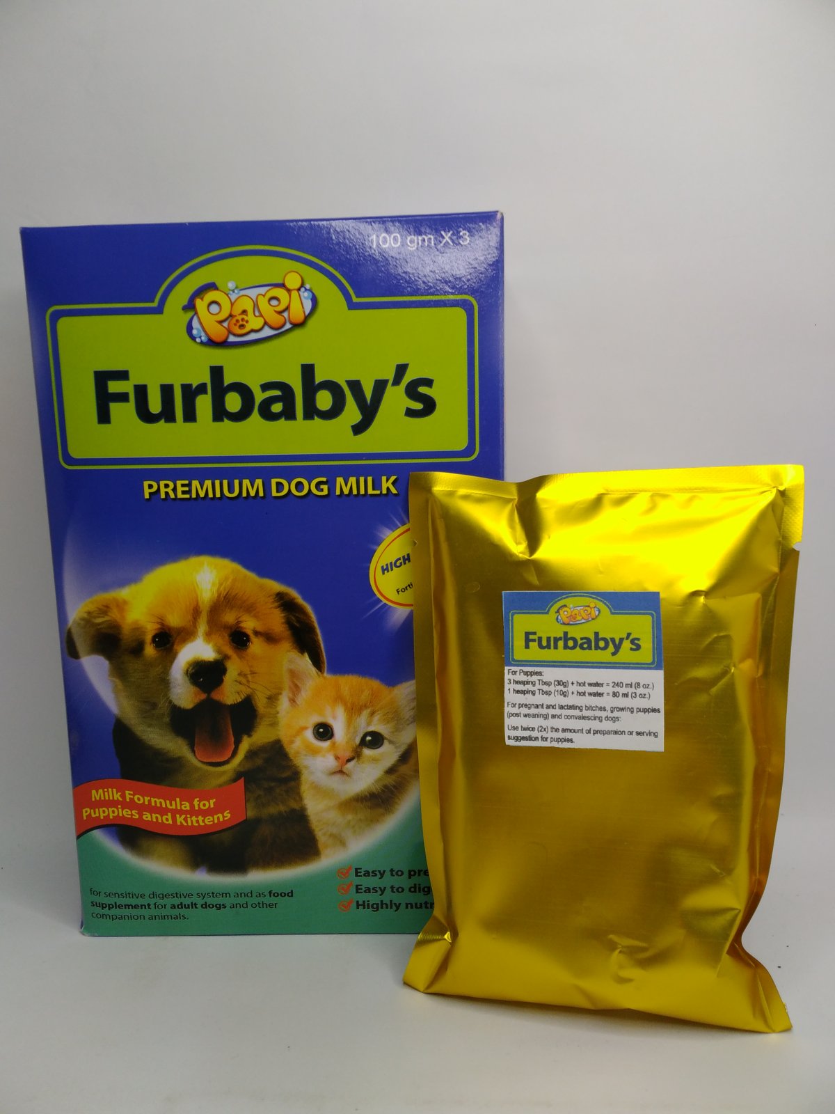 [CL REYES AGRIVET] PAPI FURBABY'S PREMIUM DOG MILK, N4P GOATS MILK POWDER & PAF GOAT MILK/ MILK ...
