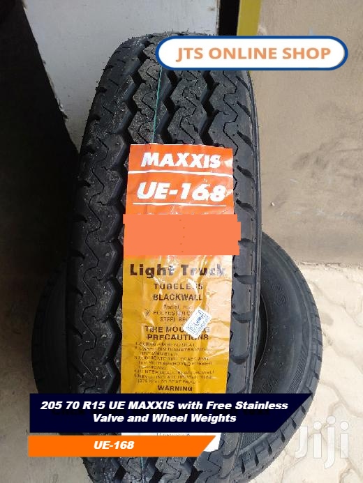205/70R15 8PR UE-168 MAXXIS w/ Free Stainless Tire Valve and 120g Wheel ...