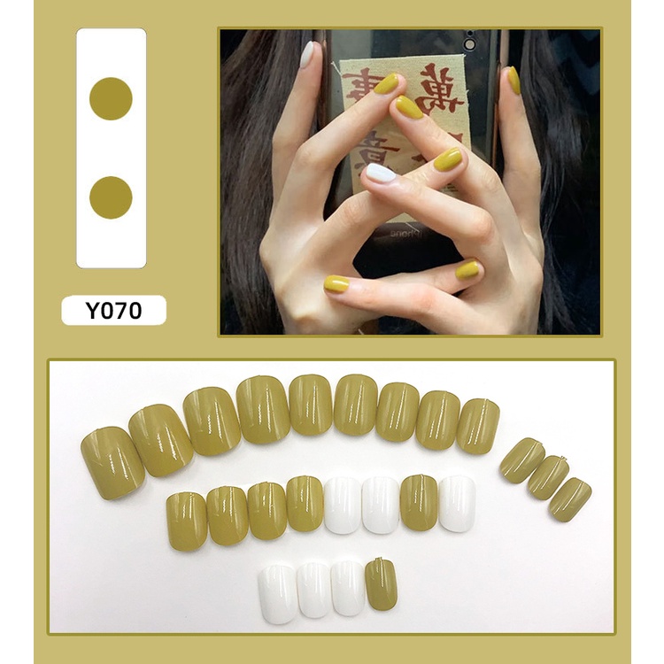 Delight makeup pavilion 【COD】 24Pcs/Set Nail Art Waterproof and Durable ...