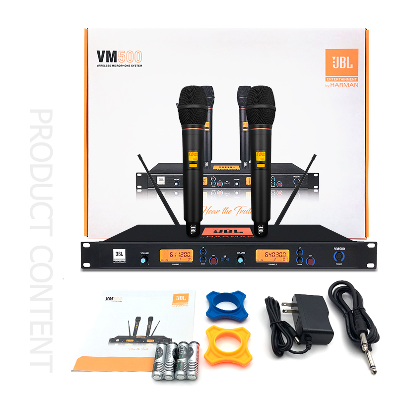 JBL VM-500 wireless microphone professional original UHF mic Metal mike ...