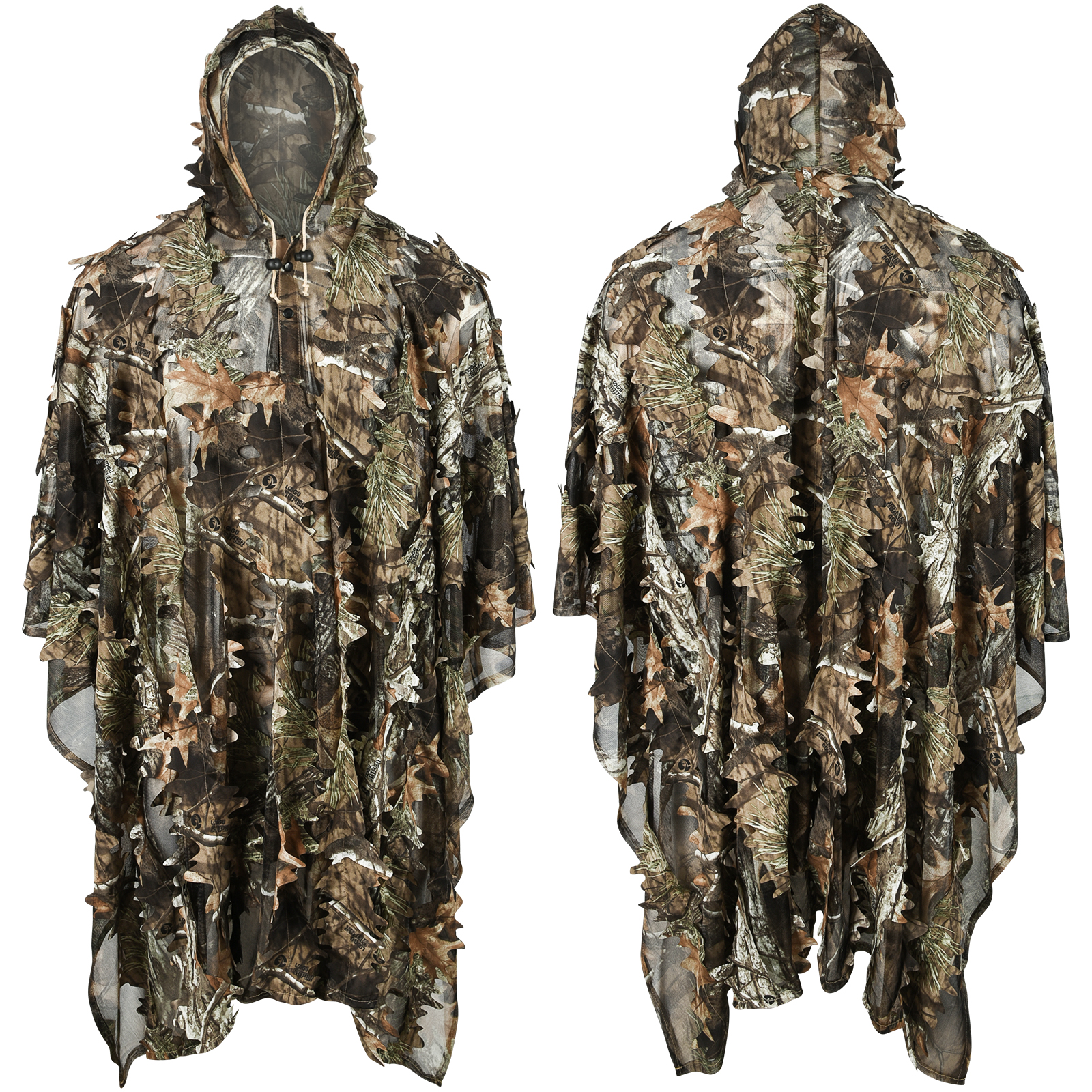 LOOGU Camo Poncho Camouflage Suit Ghillie Tree Camo Suit for Wildlife ...