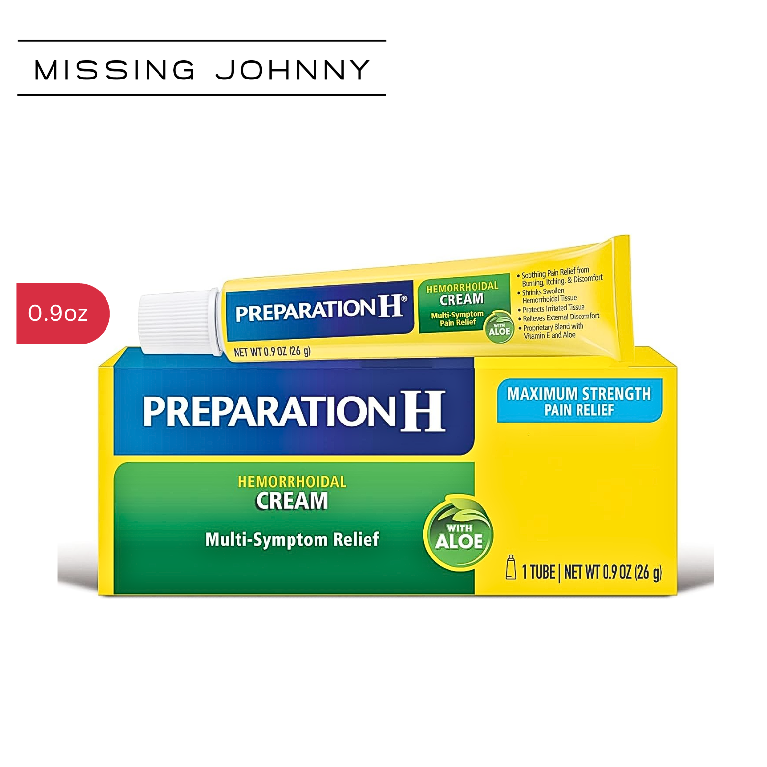 ON-HAND! Preparation H Multi-Symptom Maximum Strength Pain Relief Cream ...